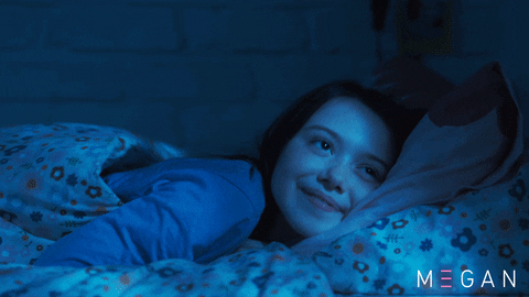 Happy Sleep GIF by M3GAN - Find & Share on GIPHY