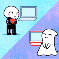 Sending Virtual Kiss Gif