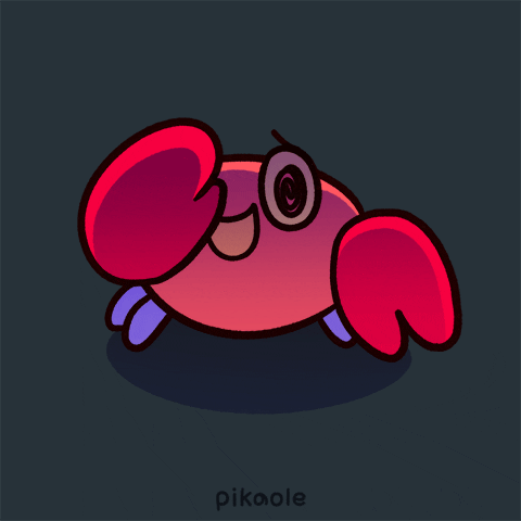 Crabby crab by pikaole | GIPHY
