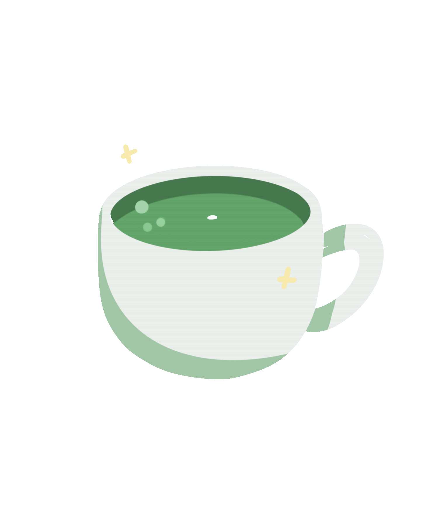 Latte Matcha Sticker for iOS & Android | GIPHY