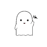 Ghost Hello Sticker for iOS & Android | GIPHY