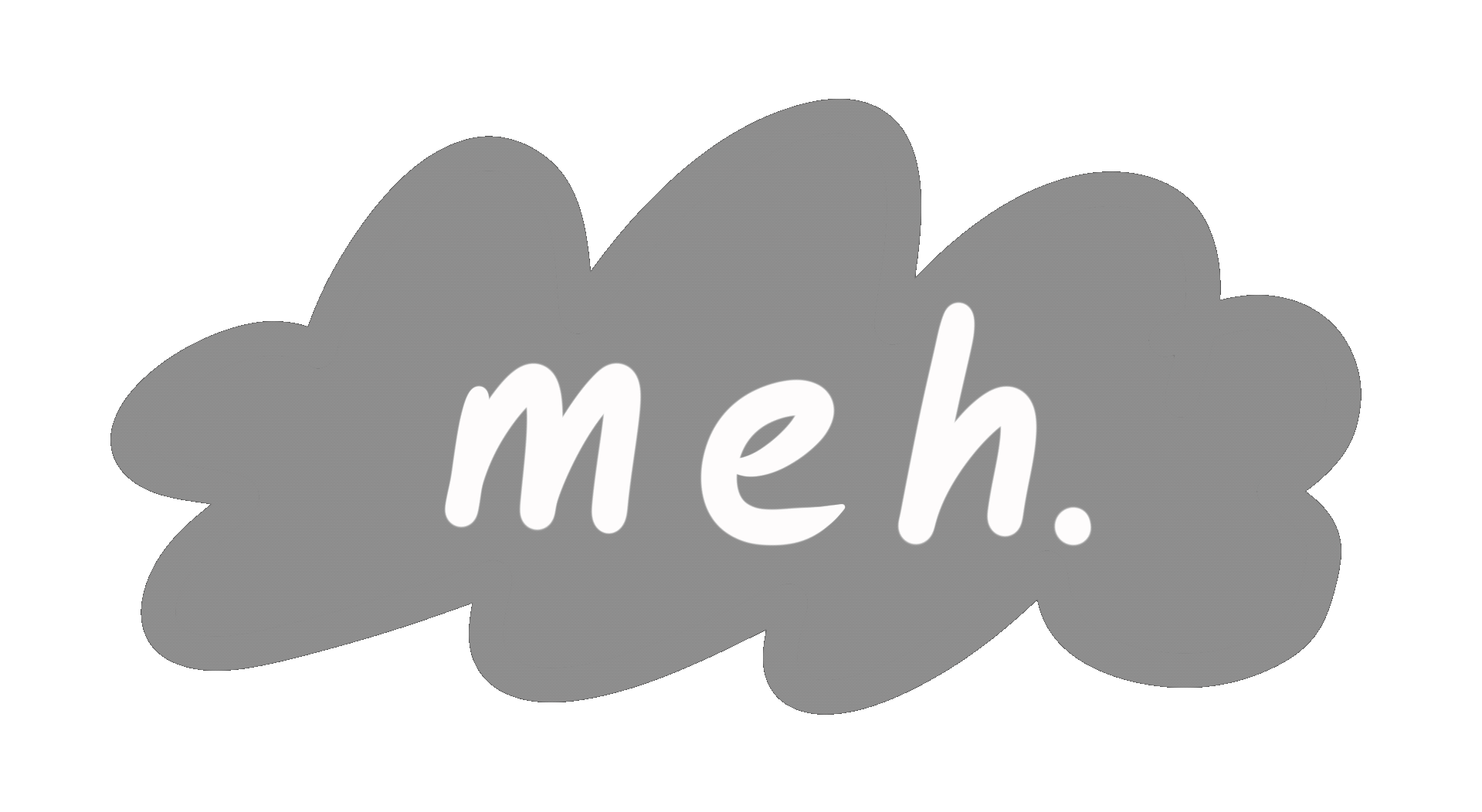 Meh Storm Sticker by Nina Cosford for iOS & Android | GIPHY