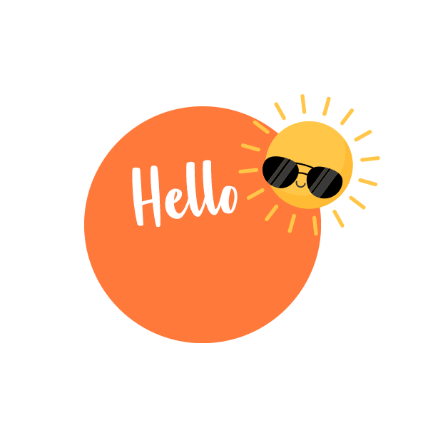 Sunshine Hello Sticker by Profuse for iOS & Android | GIPHY