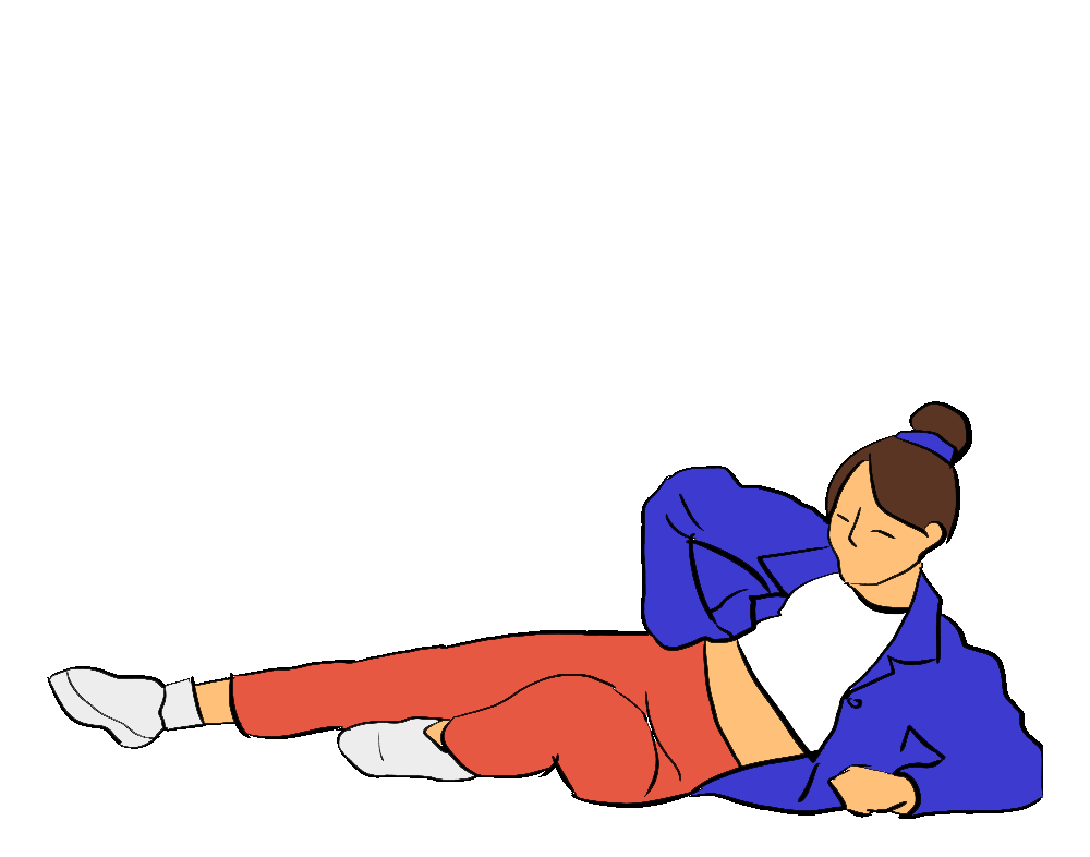 Girl Stretching Sticker for iOS & Android | GIPHY