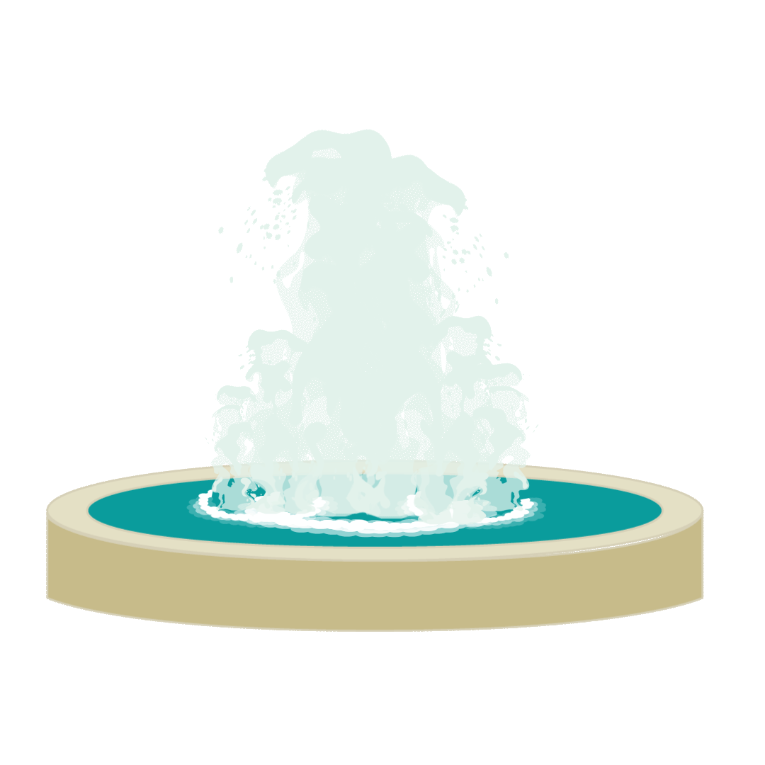 Water Fountain Sticker by University of Georgia for iOS & Android | GIPHY