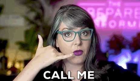 Talking Call Me GIF by The Prepared Performer - Find & Share on GIPHY