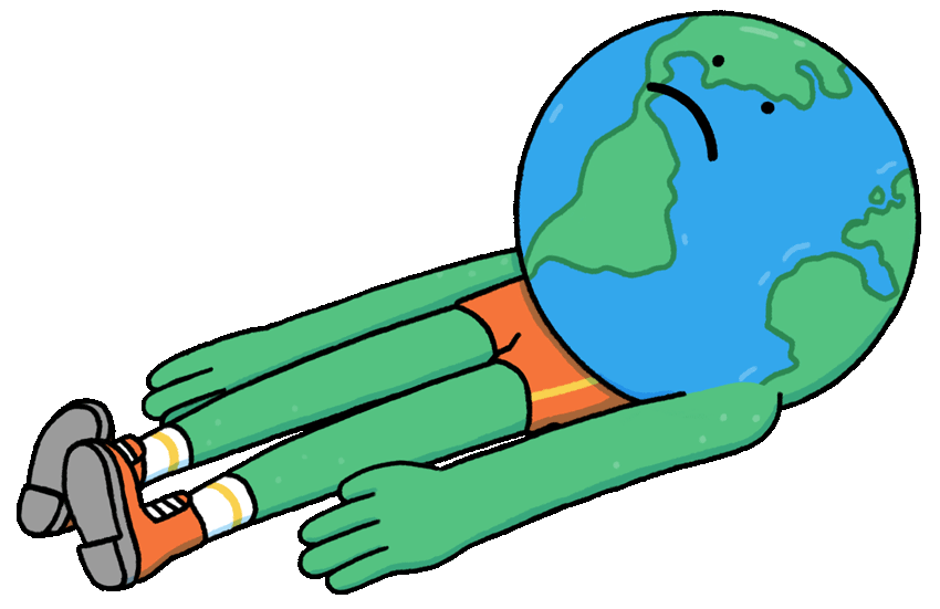 Sad Climate Change Sticker by Damien Weighill for iOS & Android | GIPHY