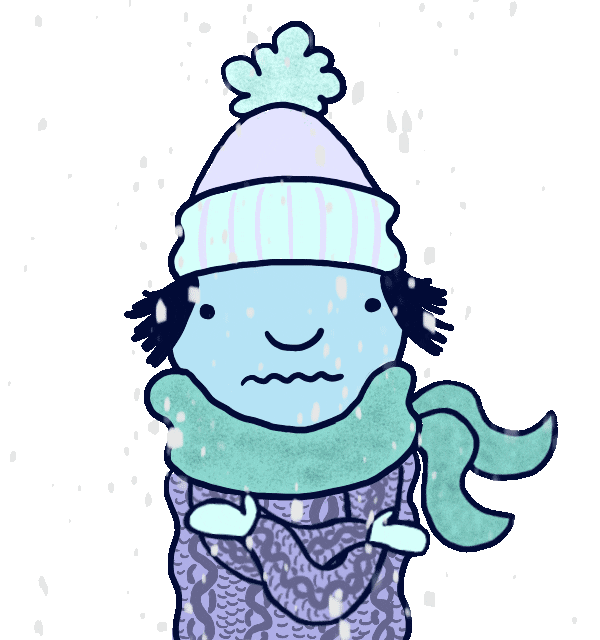 A Animated Person Freezing