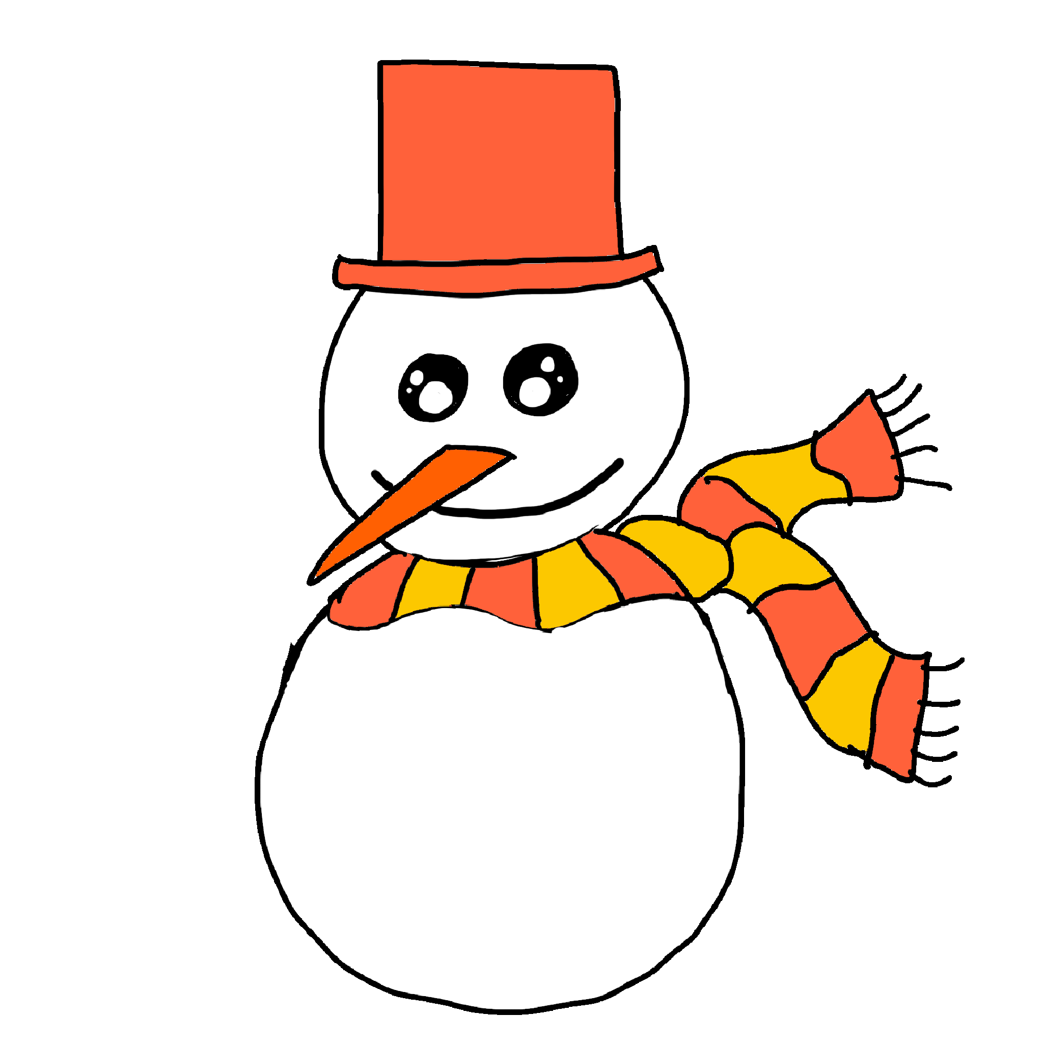 Snowman Sneeuwpop Sticker by Visual Stories by MJ for iOS & Android | GIPHY