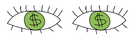 Money Eyes Sticker for iOS & Android | GIPHY