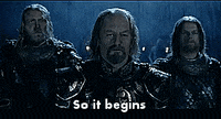 Theoden So It Begins Gif