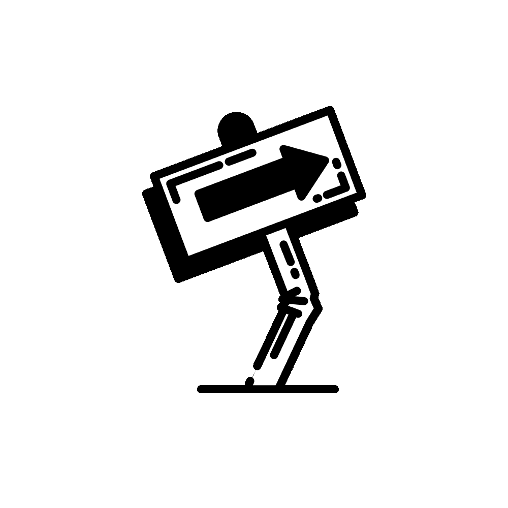 Go This Way Sticker by Vault49 for iOS & Android | GIPHY