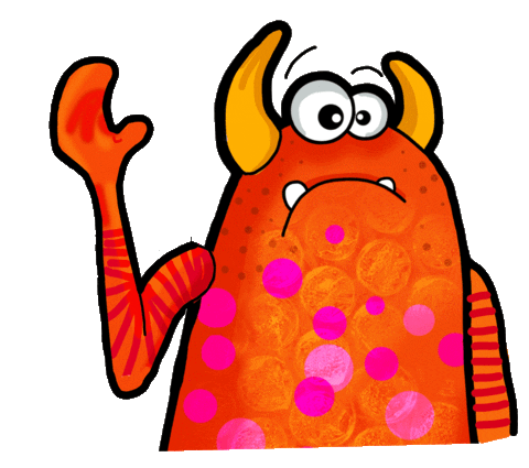 Monster Waving Sticker by Creative Direction for iOS & Android | GIPHY