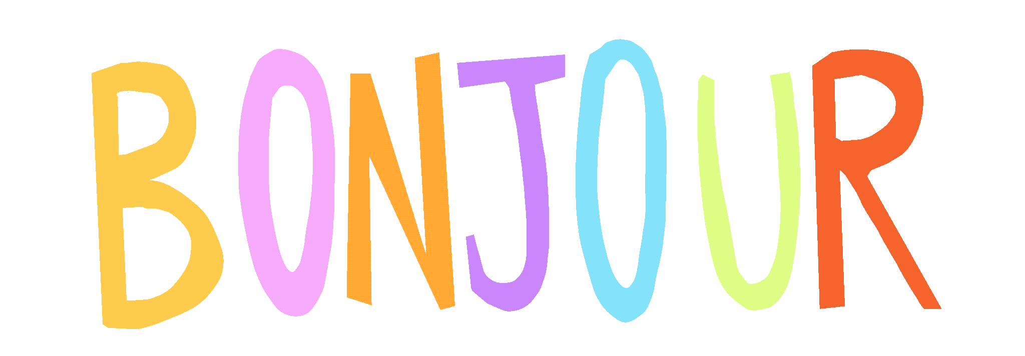 French Hello Sticker by Nina for iOS & Android | GIPHY