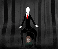 Slender Man Scary Gif
