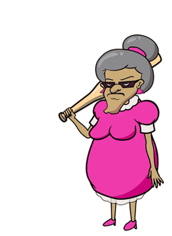 Bat Grandma Sticker for iOS & Android | GIPHY
