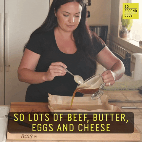 Cheesy Burger With Egg Gif