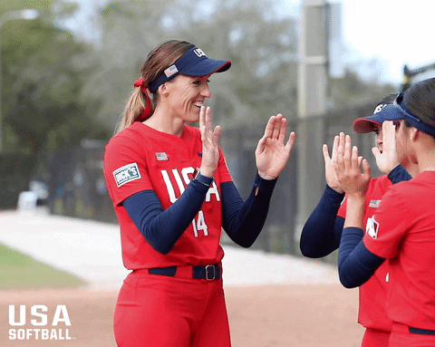 High Five GIF by USA Softball - Find & Share on GIPHY