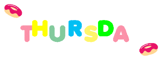 Thursday Doughnut Sticker by DONUTPAPI for iOS & Android | GIPHY