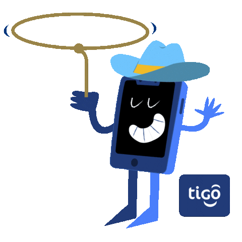Cowboy Smartphone Sticker by Tigo El Salvador for iOS & Android | GIPHY