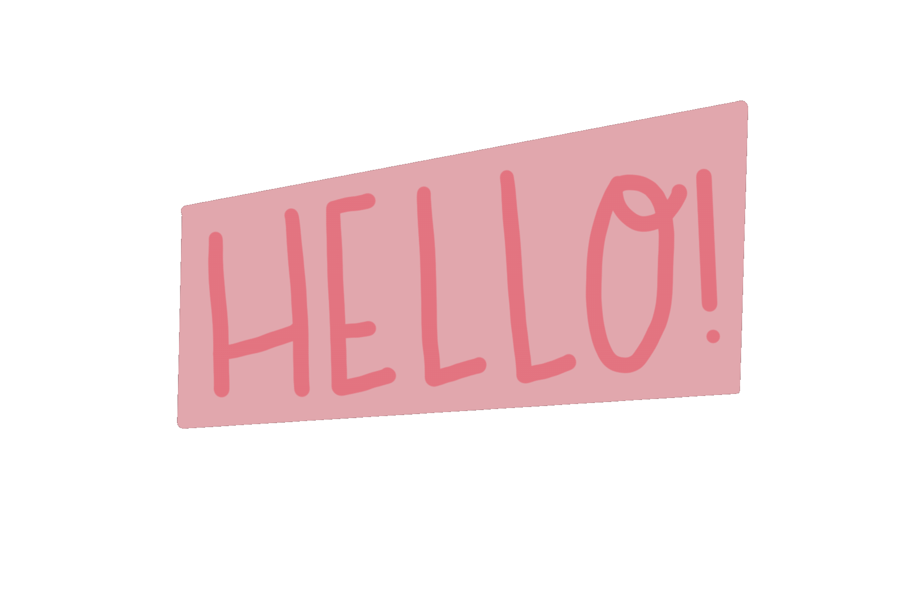 Illustration Hello Sticker for iOS & Android | GIPHY