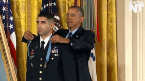 Medal Of Honor Obama GIF by NowThis - Find & Share on GIPHY