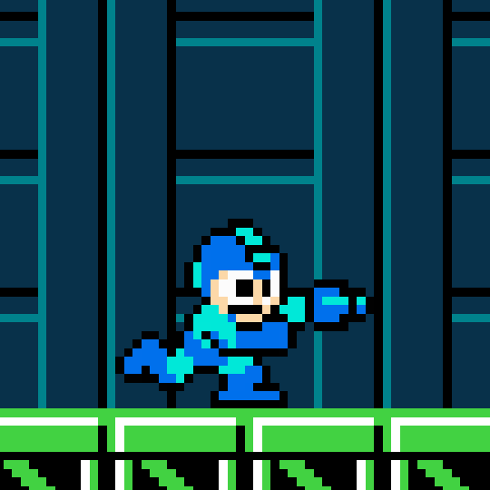 Megaman Running Gif