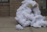 Cartoon Fight Cloud Gif