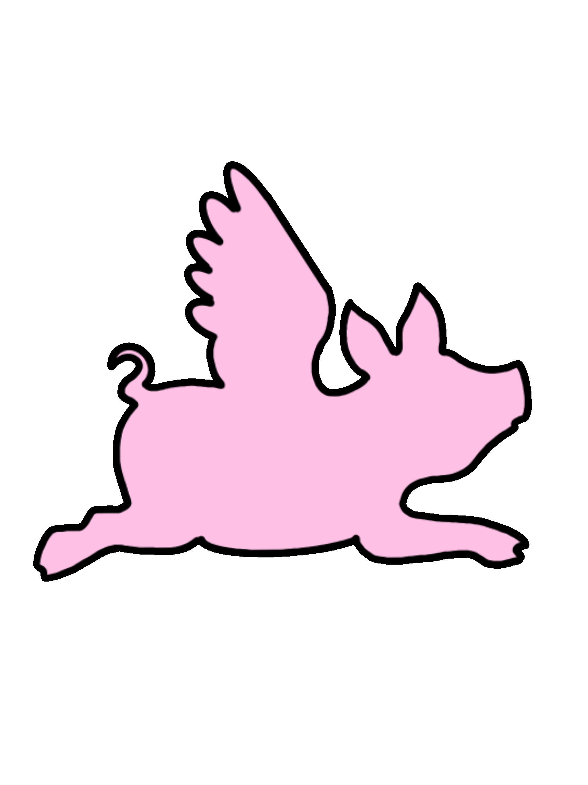 Flying Pig Fly Sticker by Cavanagh Foyle for iOS & Android | GIPHY
