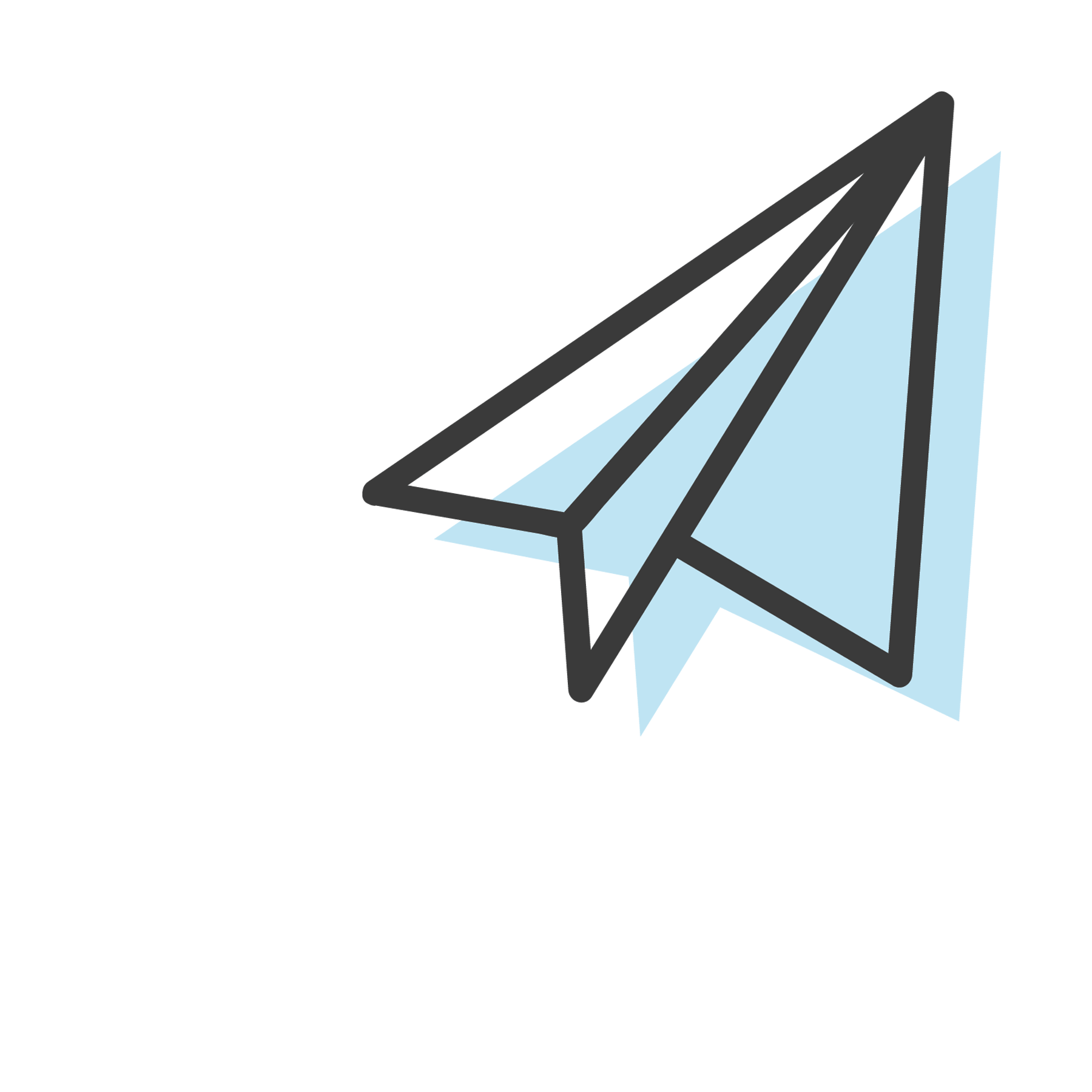 Paper Plane Sticker by Wink Laser Studio for iOS & Android | GIPHY