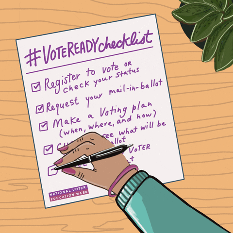 Happy National Voter Registration Day! by INTO ACTION | GIPHY