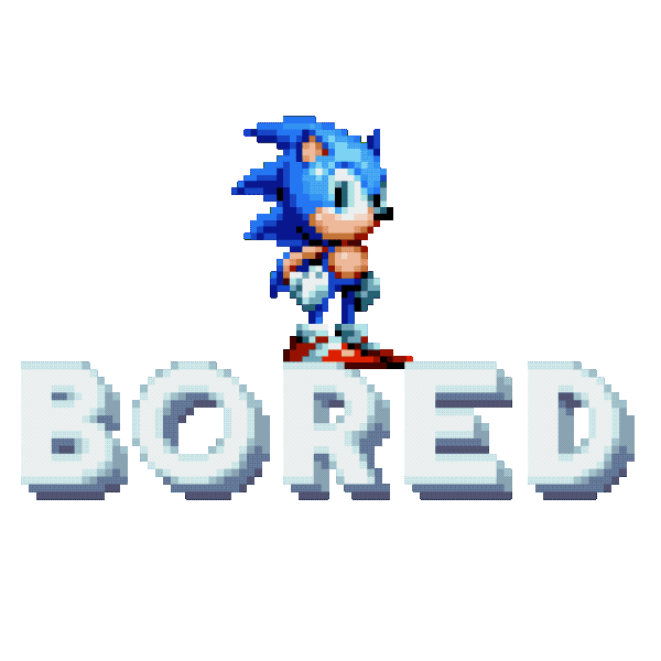 Sonic Waiting Animated Gif