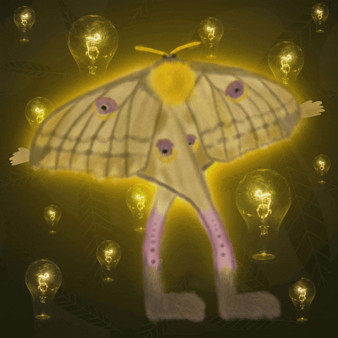 Comet Moth Brother GIF by Sanne69 - Find & Share on GIPHY
