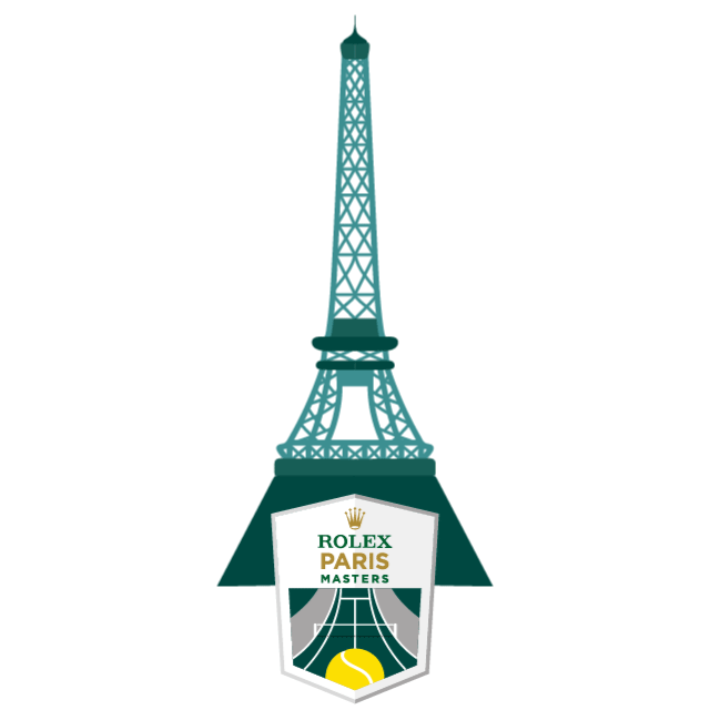 Atp Tour Tennis Sticker by Rolex Paris Masters for iOS & Android | GIPHY