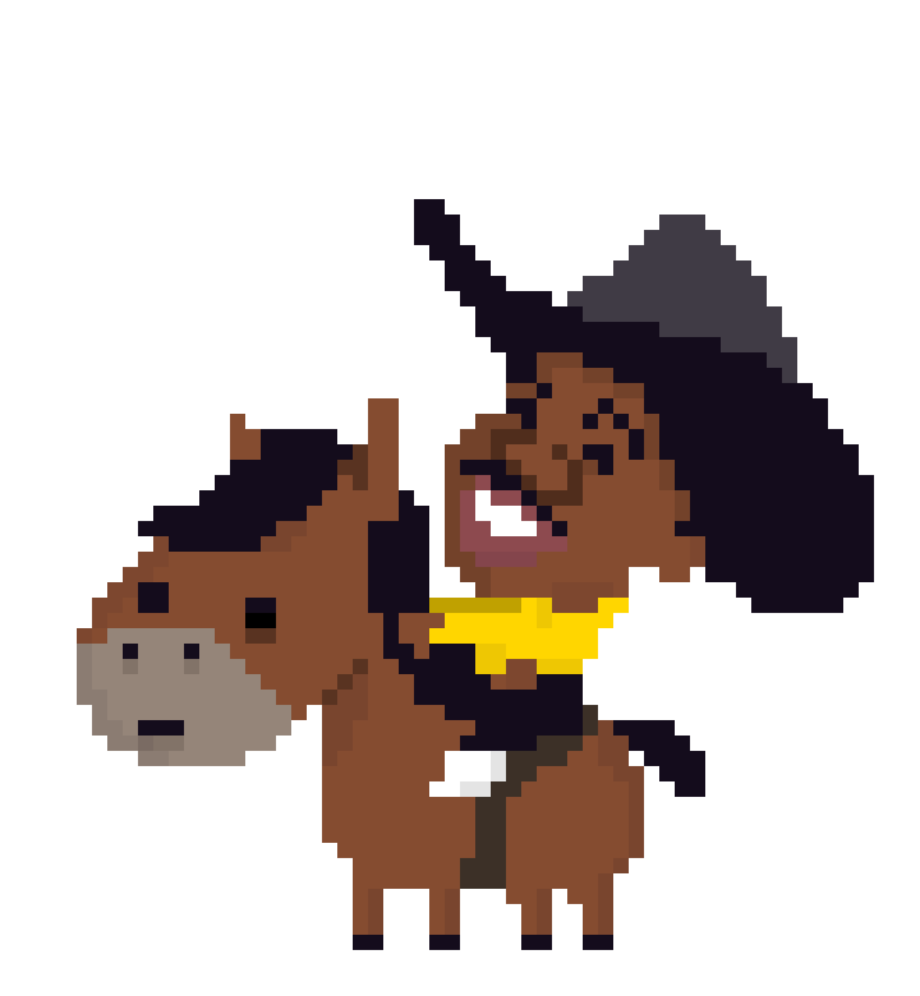 Pixel Horse Sticker by Ali Graham for iOS & Android | GIPHY