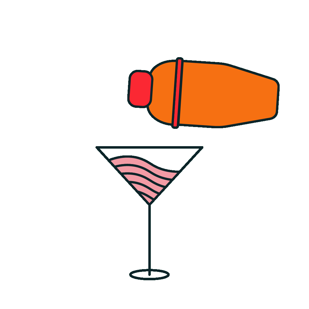Shake Cocktail Sticker by VinePair for iOS & Android | GIPHY
