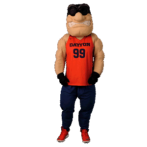 March Madness Rudy Sticker by University of Dayton for iOS & Android ...