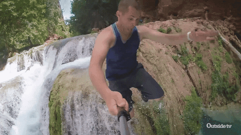 Scared Water GIF by Outside TV - Find & Share on GIPHY