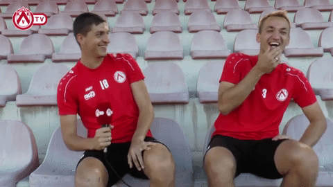 Football Laughing GIF by KV Kortrijk - Find & Share on GIPHY