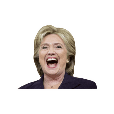 Hillary Clinton Laughing Gif