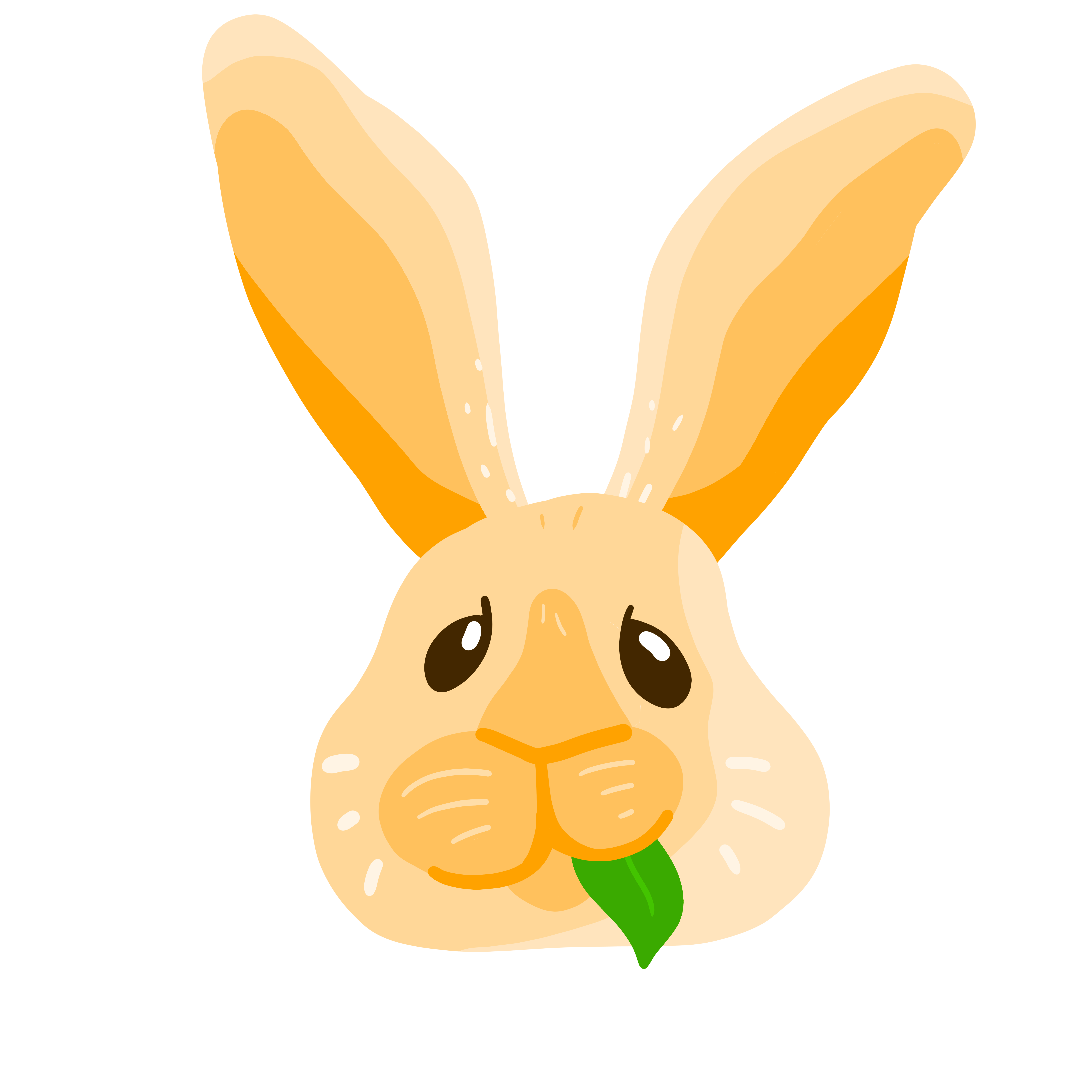 Rabbit Lapin Sticker by leoburnettparis for iOS & Android | GIPHY