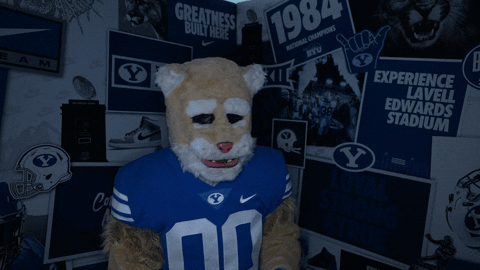 Celebration Cosmo GIF by BYU Cougars - Find & Share on GIPHY