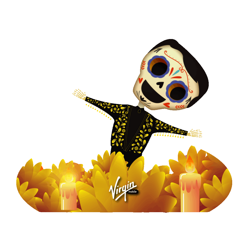 Catrin Diamuertos Sticker by Virgin Mobile México for iOS & Android | GIPHY