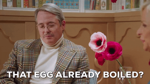 Boiled Egg GIF by truTV’s At Home with Amy Sedaris - Find & Share on GIPHY