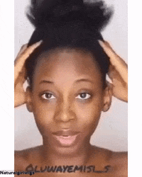 Surprised Black Girl Gif