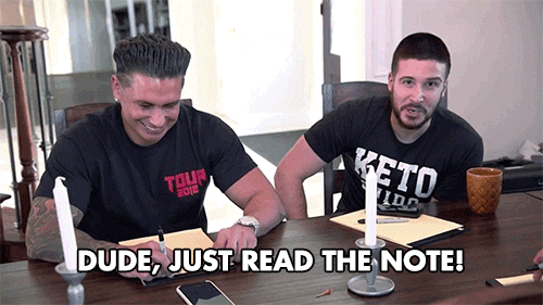 Jersey Shore Note GIFs - Get the best GIF on GIPHY