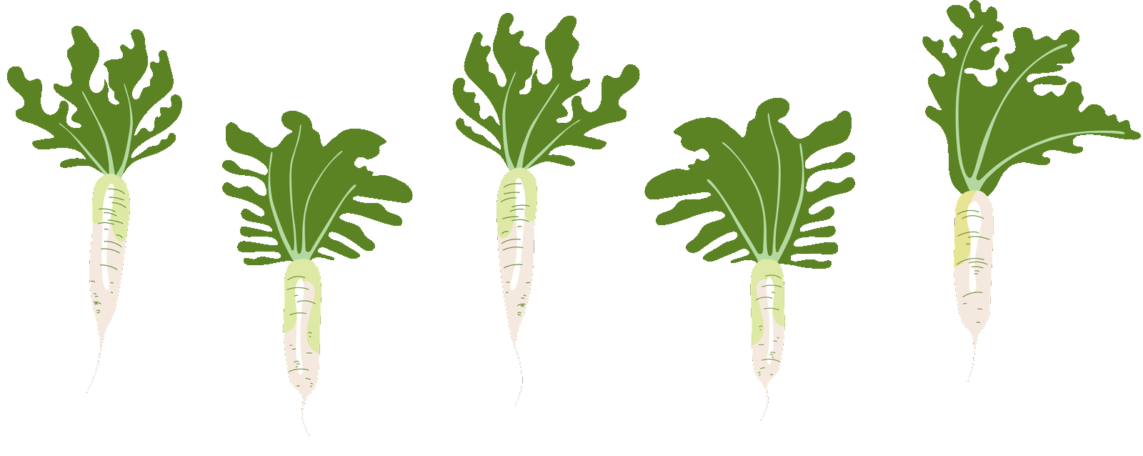 Daikon Radish Produce Sticker by BAGGU for iOS & Android | GIPHY