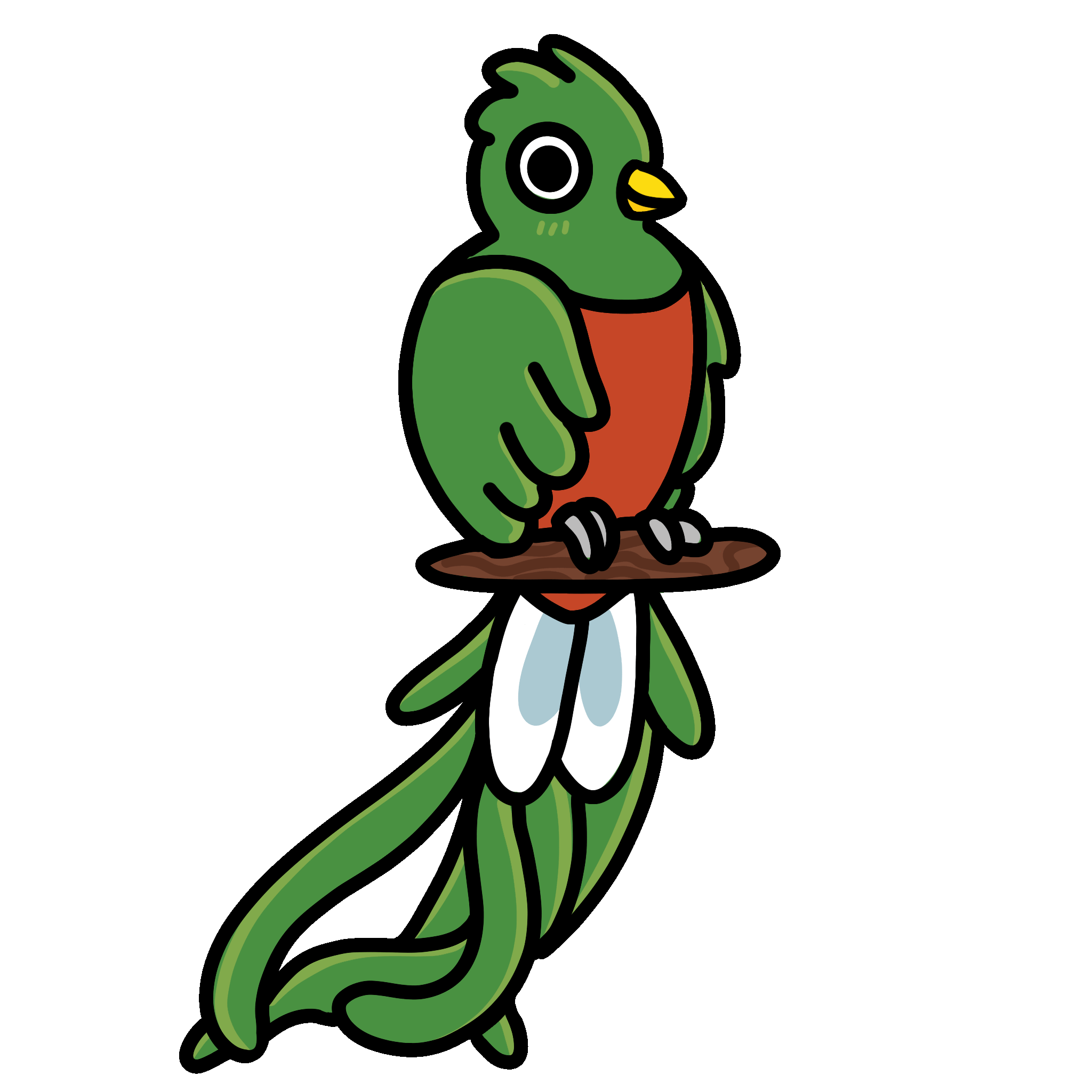 Happy Scarlet Macaw Sticker by JenChibi for iOS & Android | GIPHY