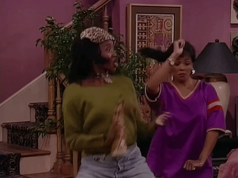 Season 5 Happy Dance GIF by Living Single - Find & Share on GIPHY
