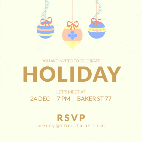 Holiday Invitation GIFs - Find & Share on GIPHY